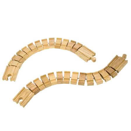 Wooden Train Track Pieces - Mulberry Bush