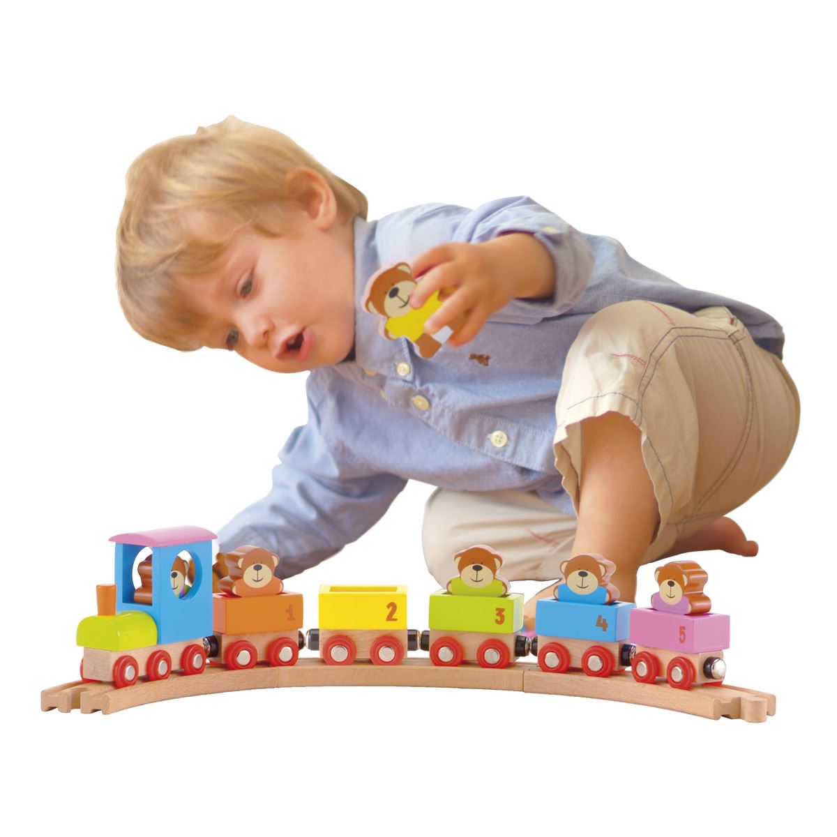Teddies Train | Fiesta Crafts | Wooden Trains
