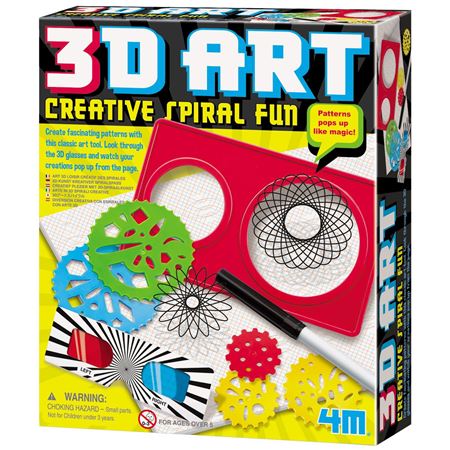 3D Spiral Fun | Draw, Paint & Colour | Mulberry Bush