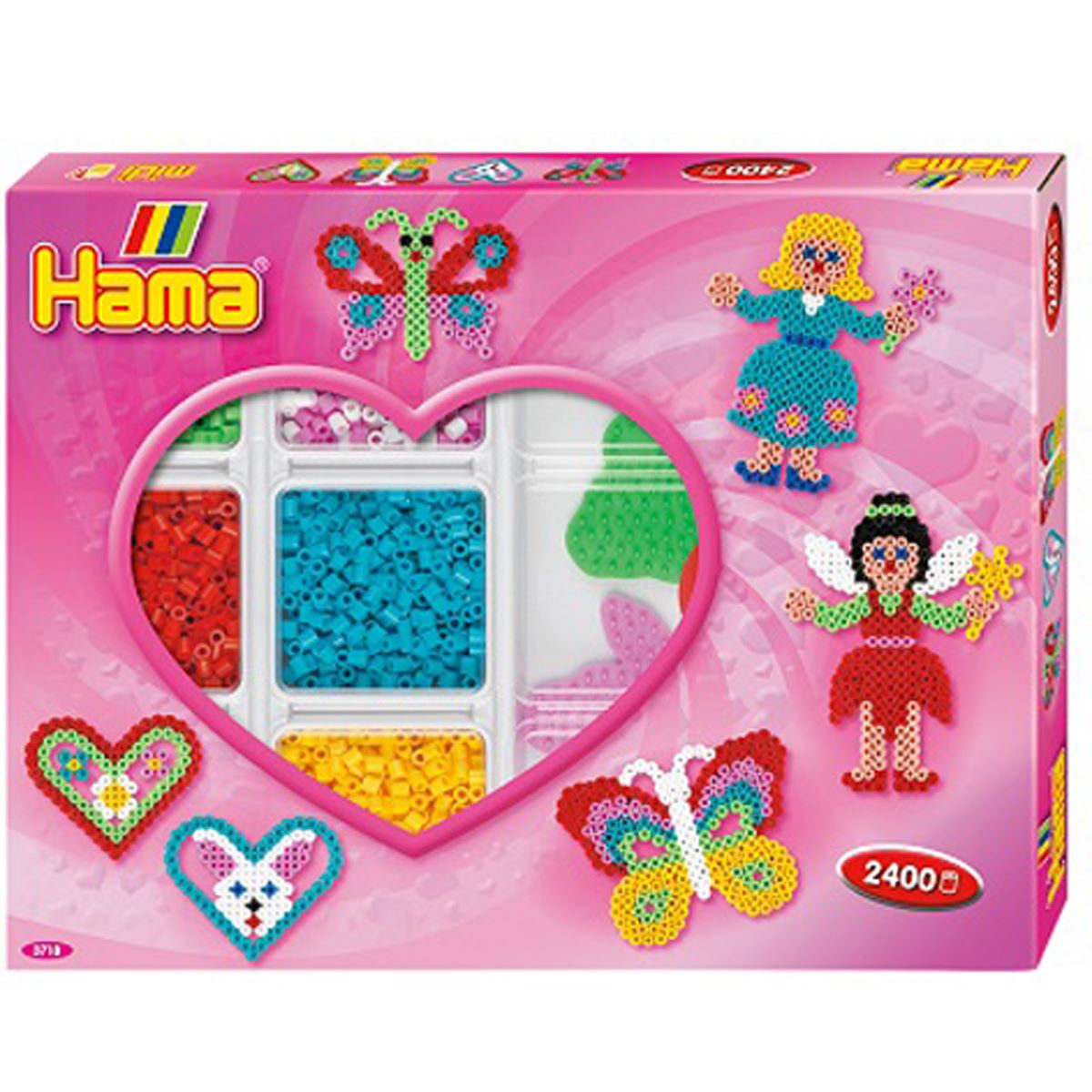 Hama Beads - Pink Activity Box (2,400) | Hama Beads