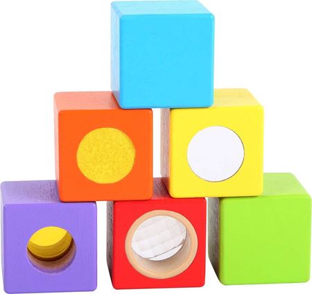 Wooden Sound & Colour Building Blocks | Cubes & Blocks