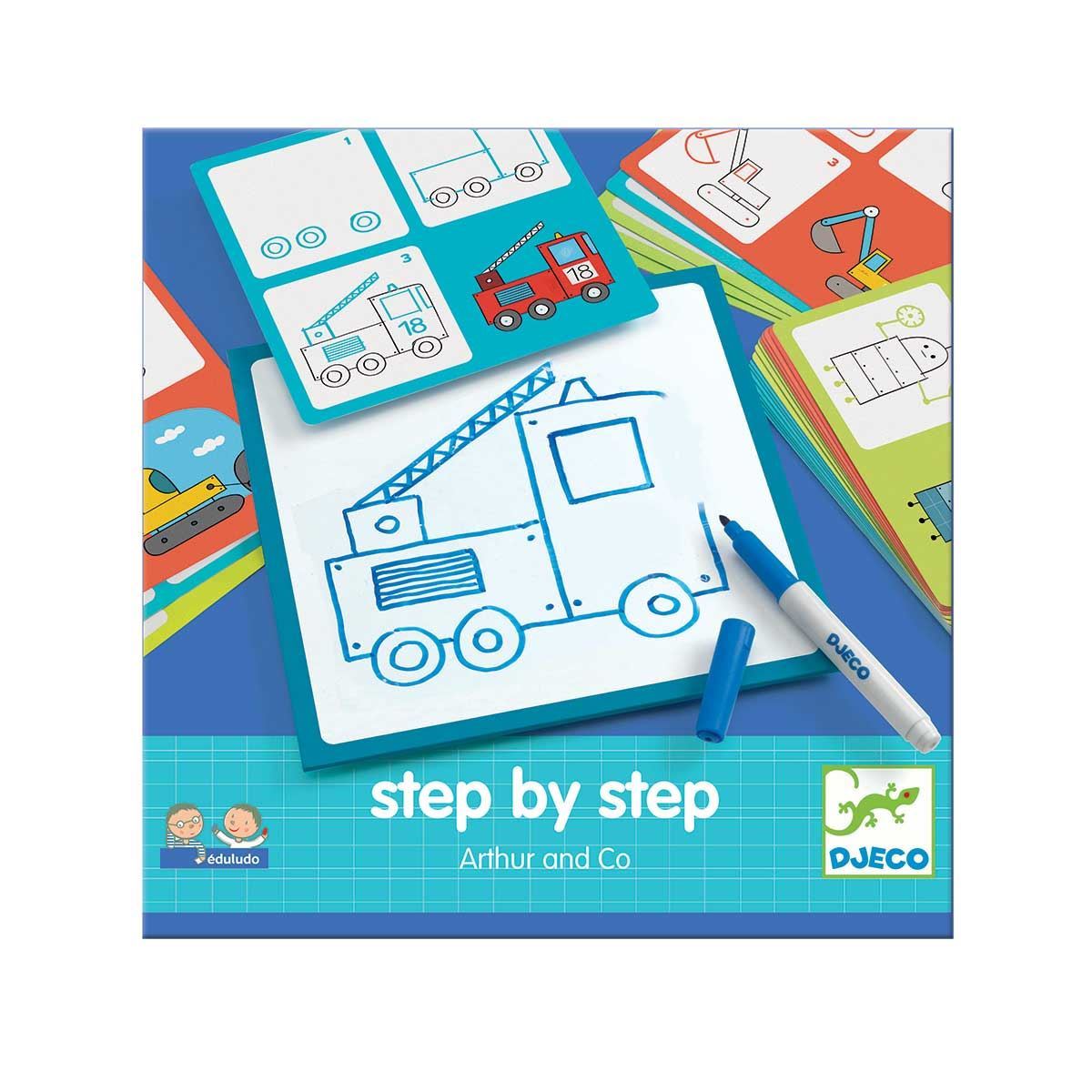 Step by Step Drawing | Djeco | Draw, Paint & Colour