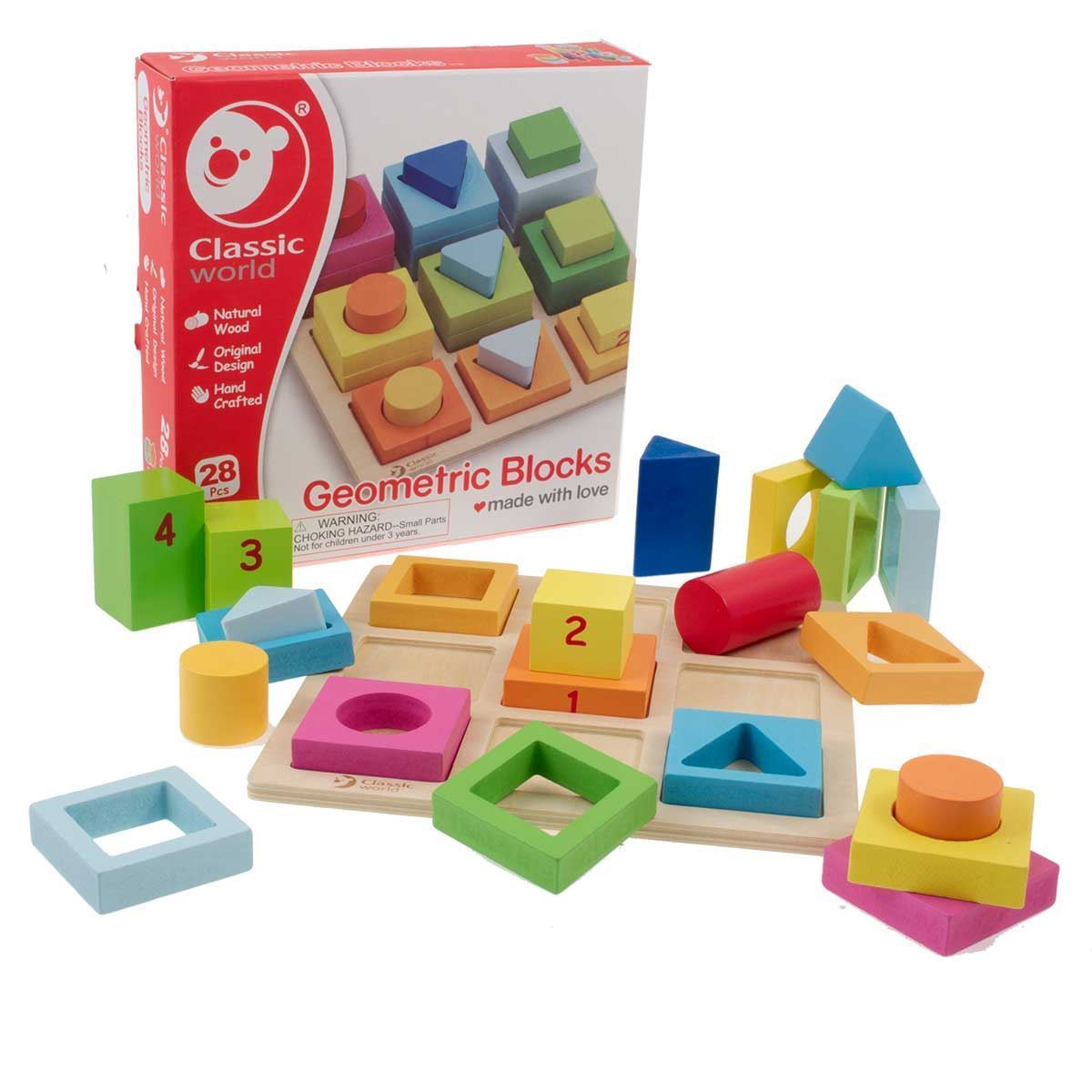 Geometric Blocks | Classic World | Wooden Puzzles