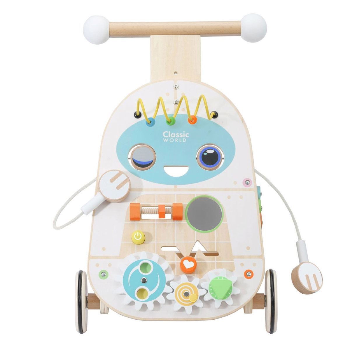 Robot Learning Walker | Classic World | Wooden Baby Walkers