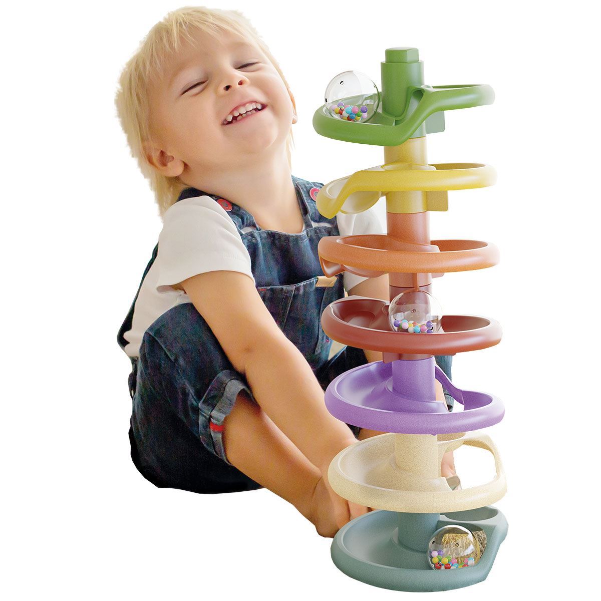 Spiral Ball Tower | Stacking Toys | Mulberry Bush