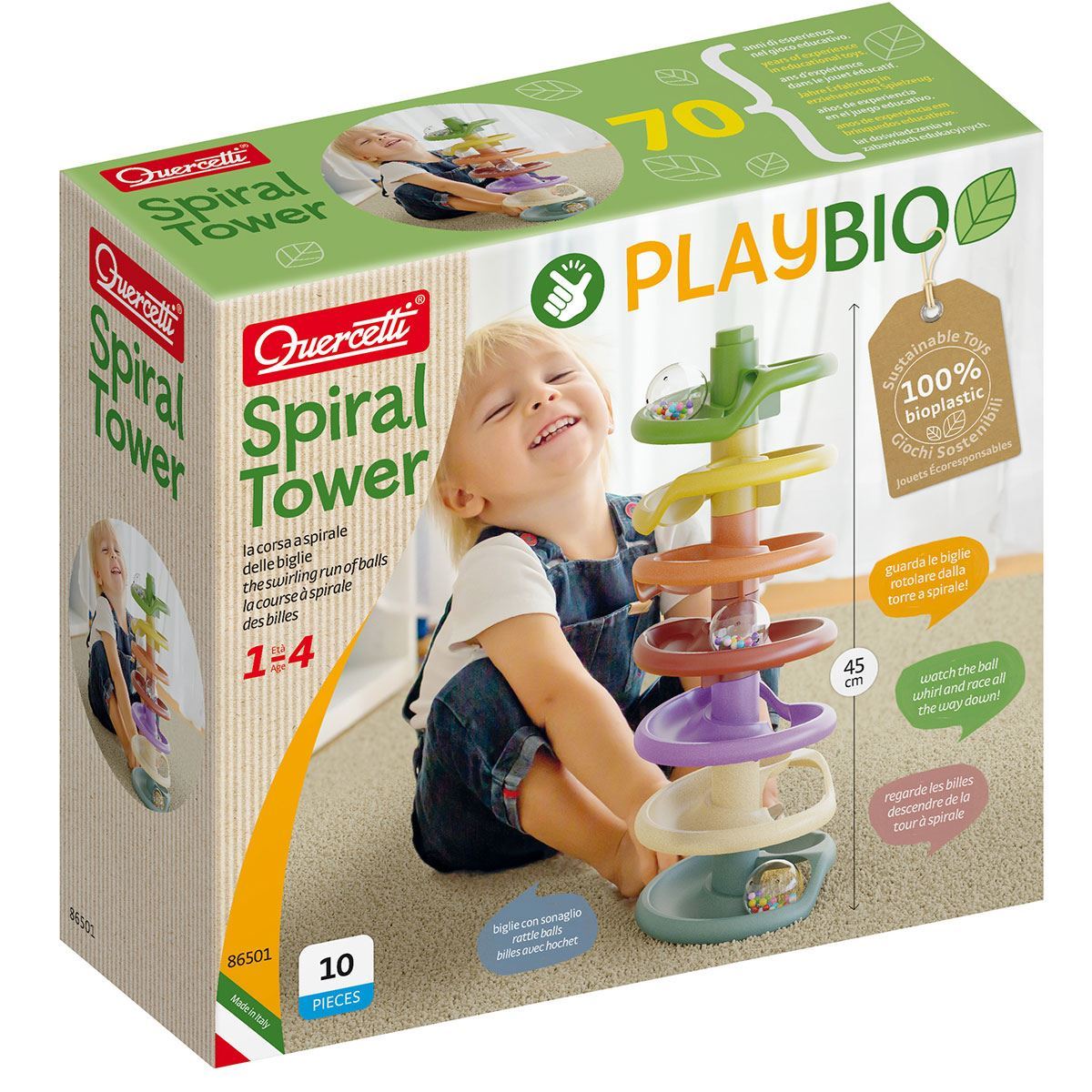 Spiral Ball Tower | Stacking Toys | Mulberry Bush