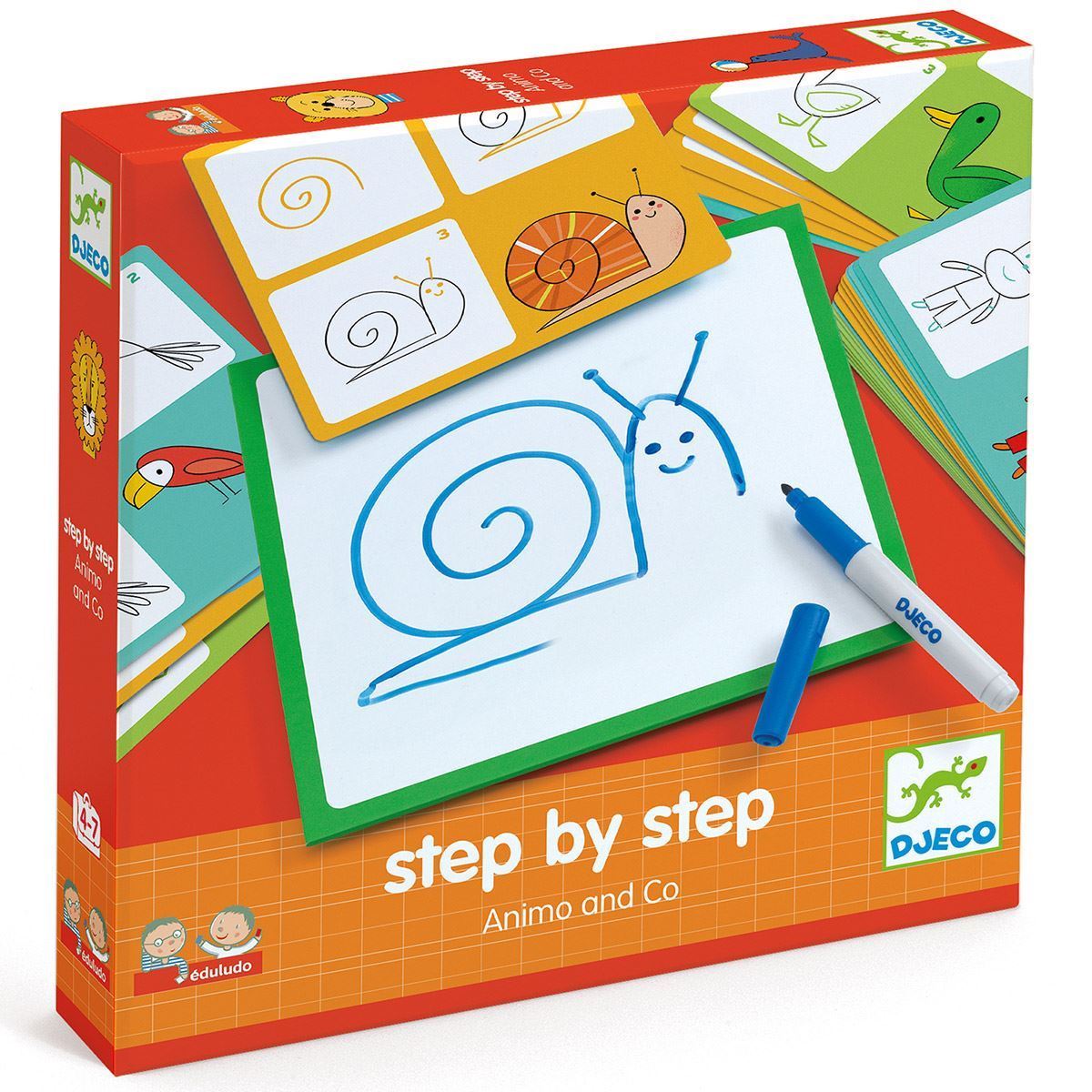 Step by Step Draw Animals | Djeco | Draw, Paint & Colour