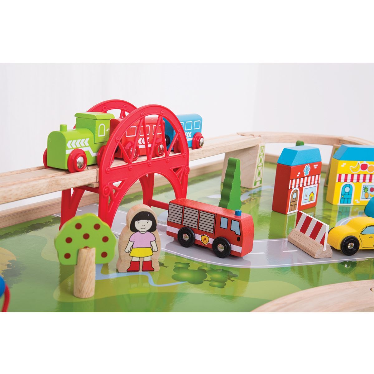 Train Set & Table | Bigjigs Rail (BJT040) | Train Sets