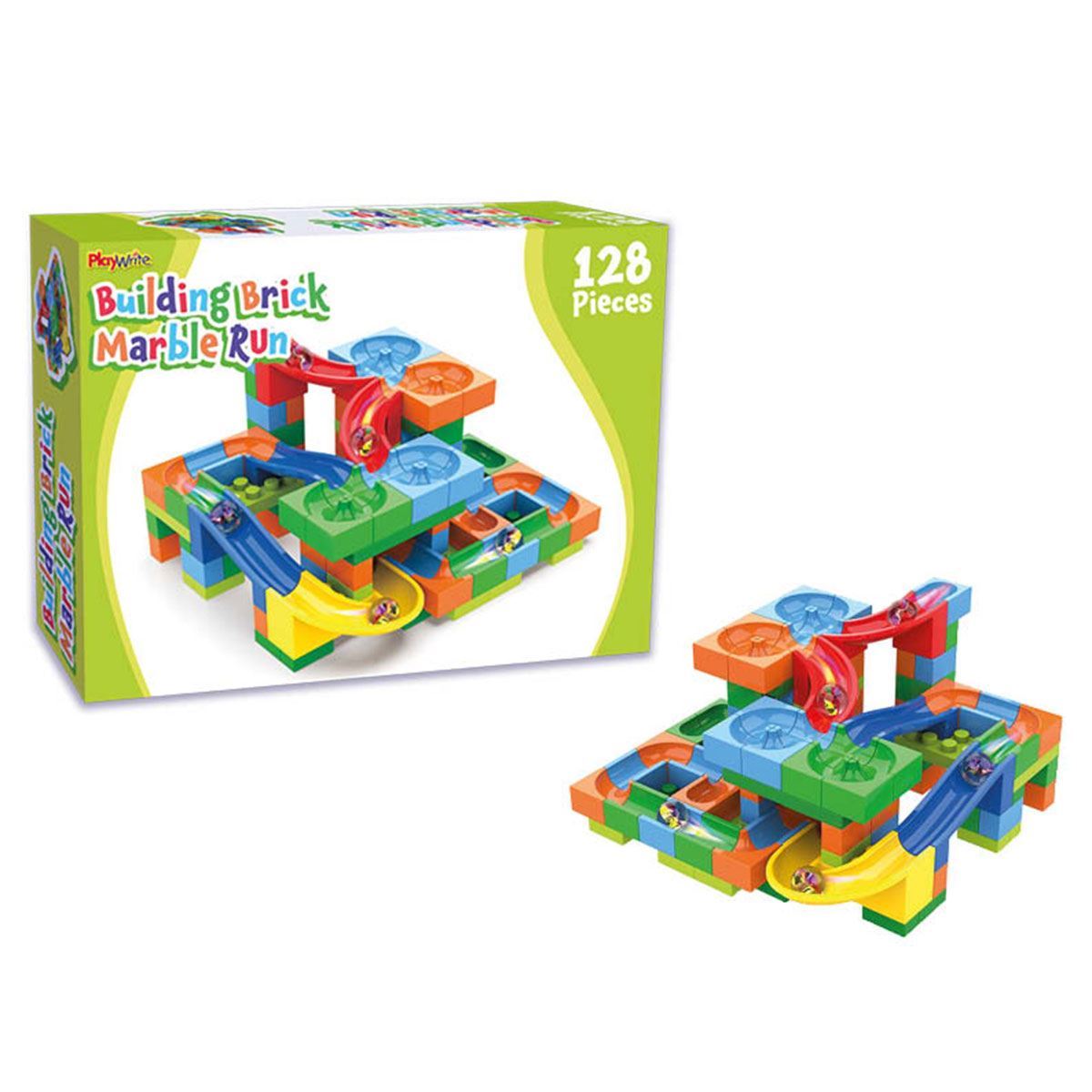 Building Brick Marble Run